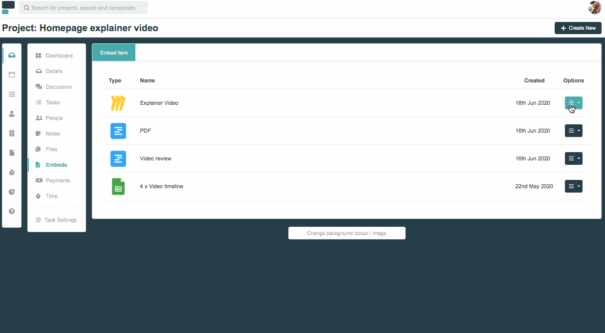 Project.co & Miro Integration
